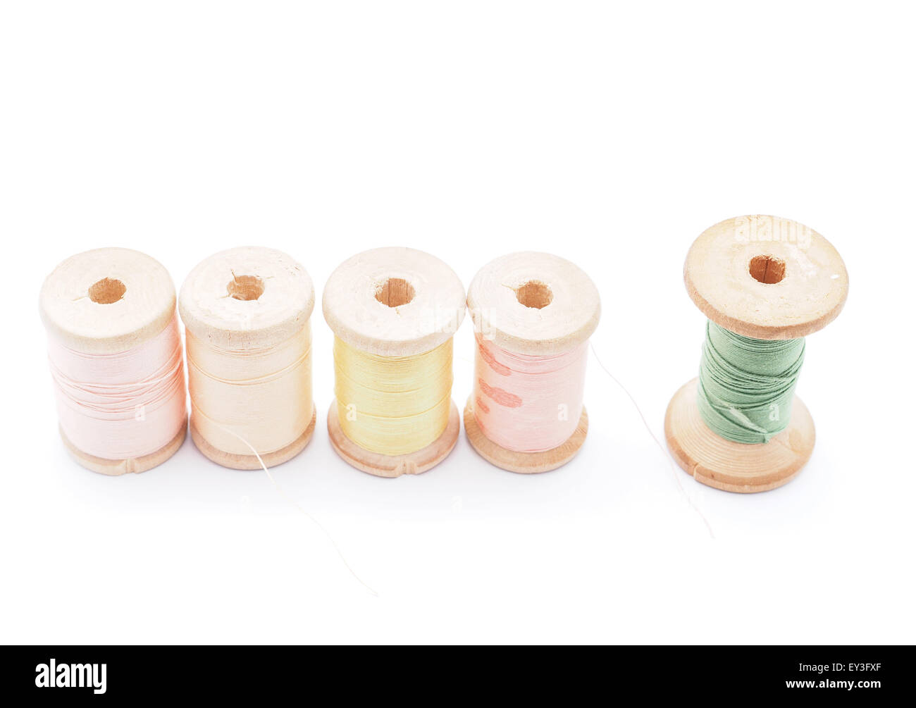 thread on white background Stock Photo - Alamy