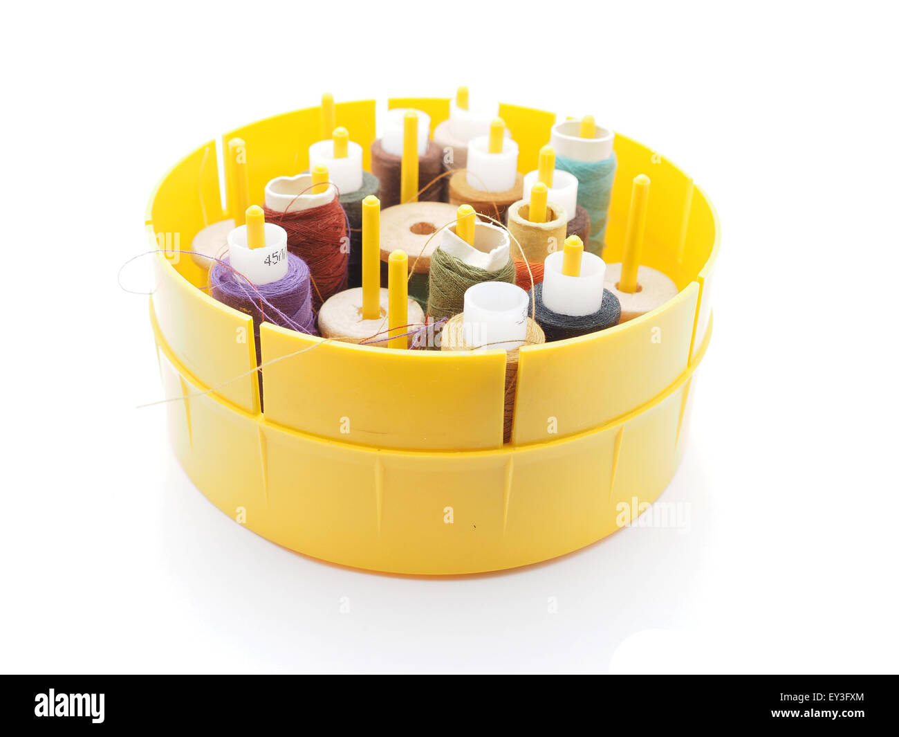 thread on white background Stock Photo - Alamy