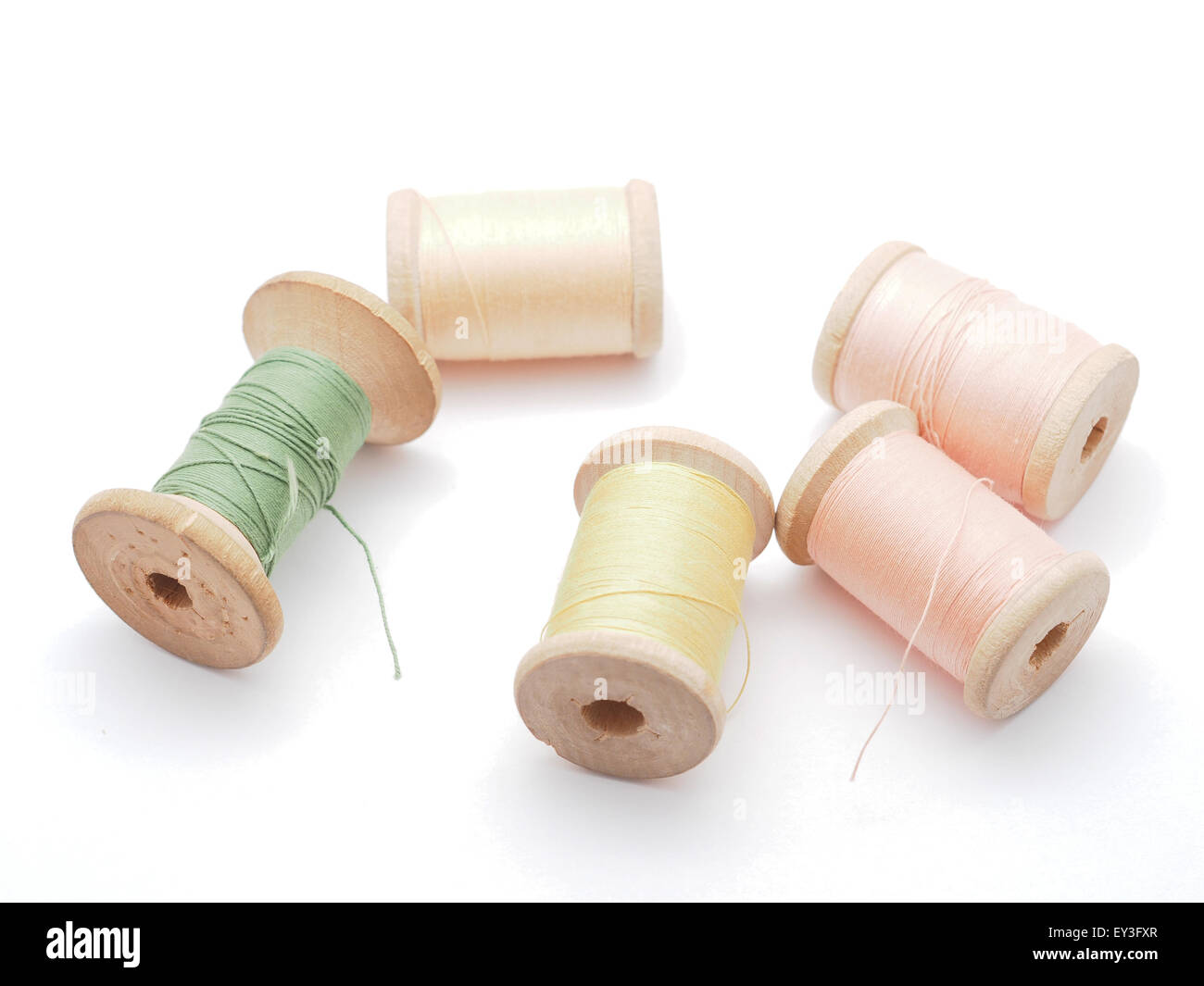 thread on white background Stock Photo - Alamy
