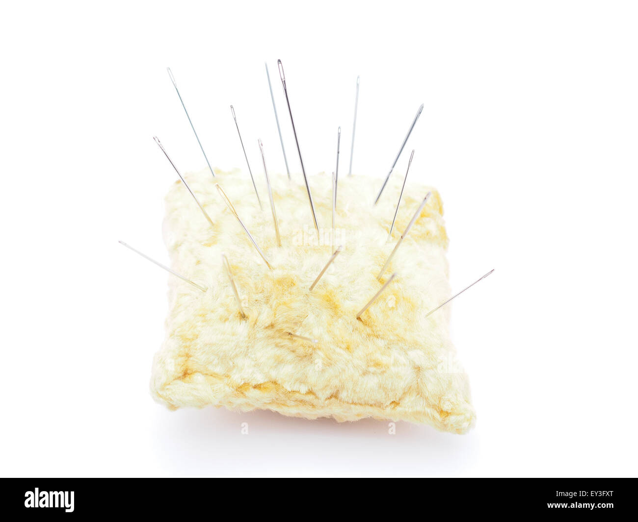 needle on a white background Stock Photo - Alamy