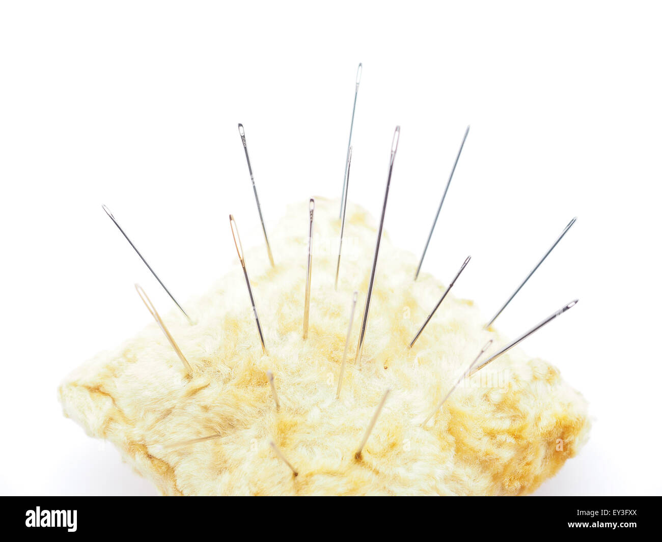 needle on a white background Stock Photo - Alamy