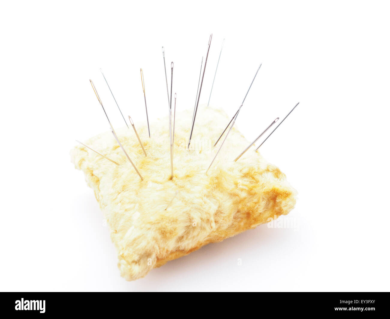 needle on a white background Stock Photo - Alamy