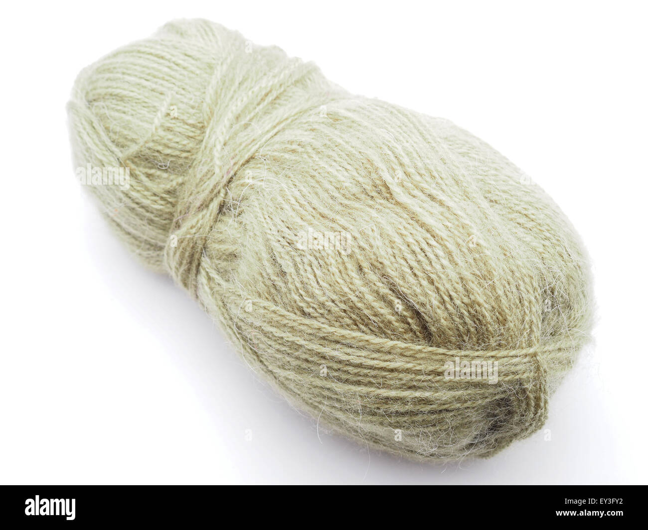 tangle with woolen threads on a white background Stock Photo - Alamy
