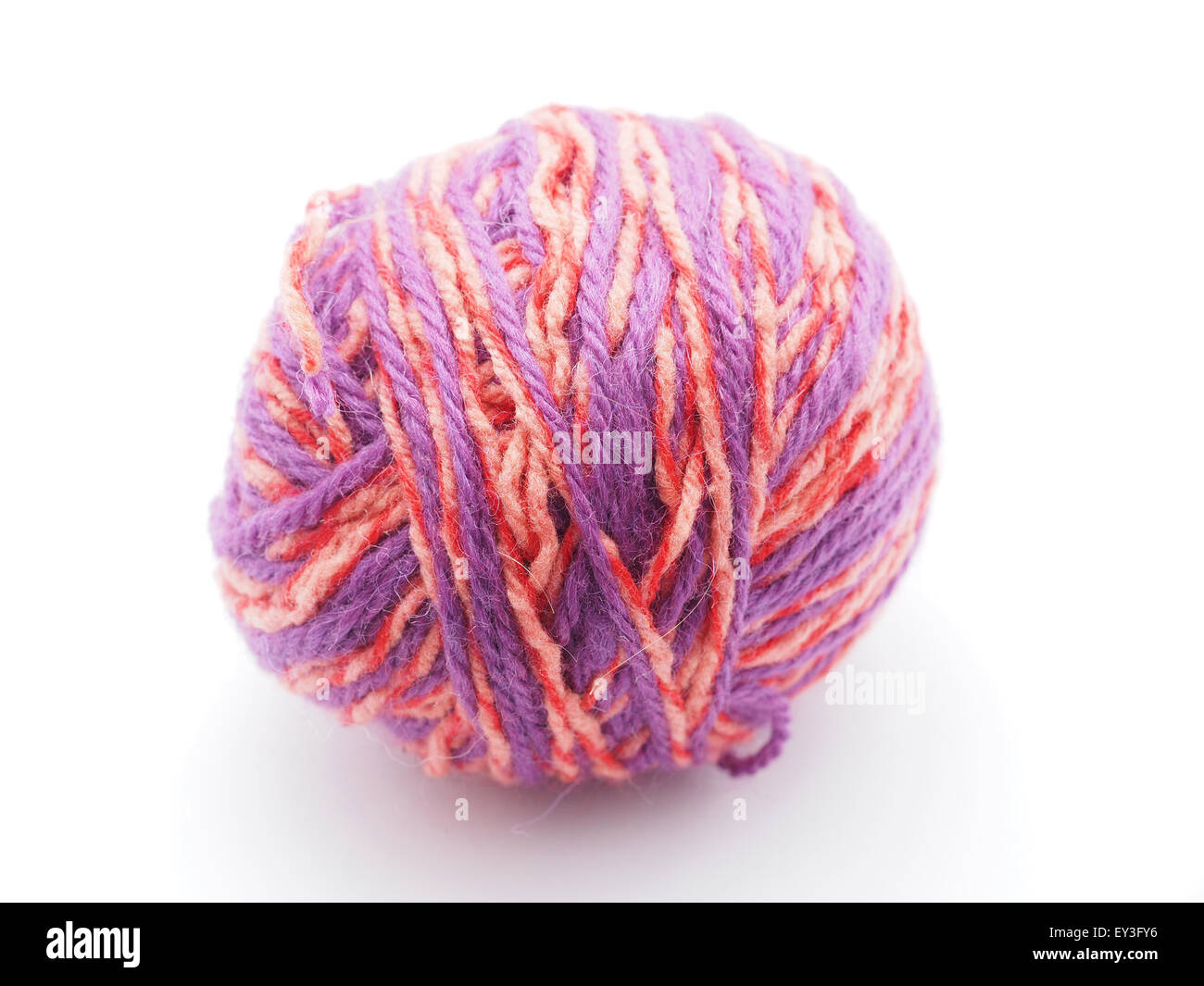 tangle with woolen threads on a white background Stock Photo - Alamy