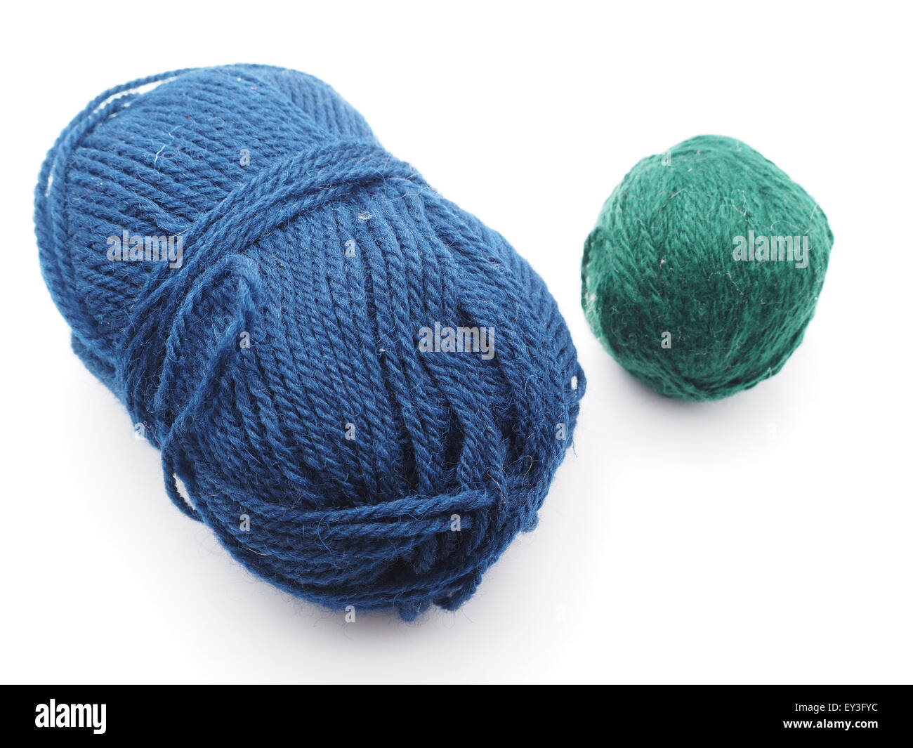 tangle with woolen threads on a white background Stock Photo - Alamy