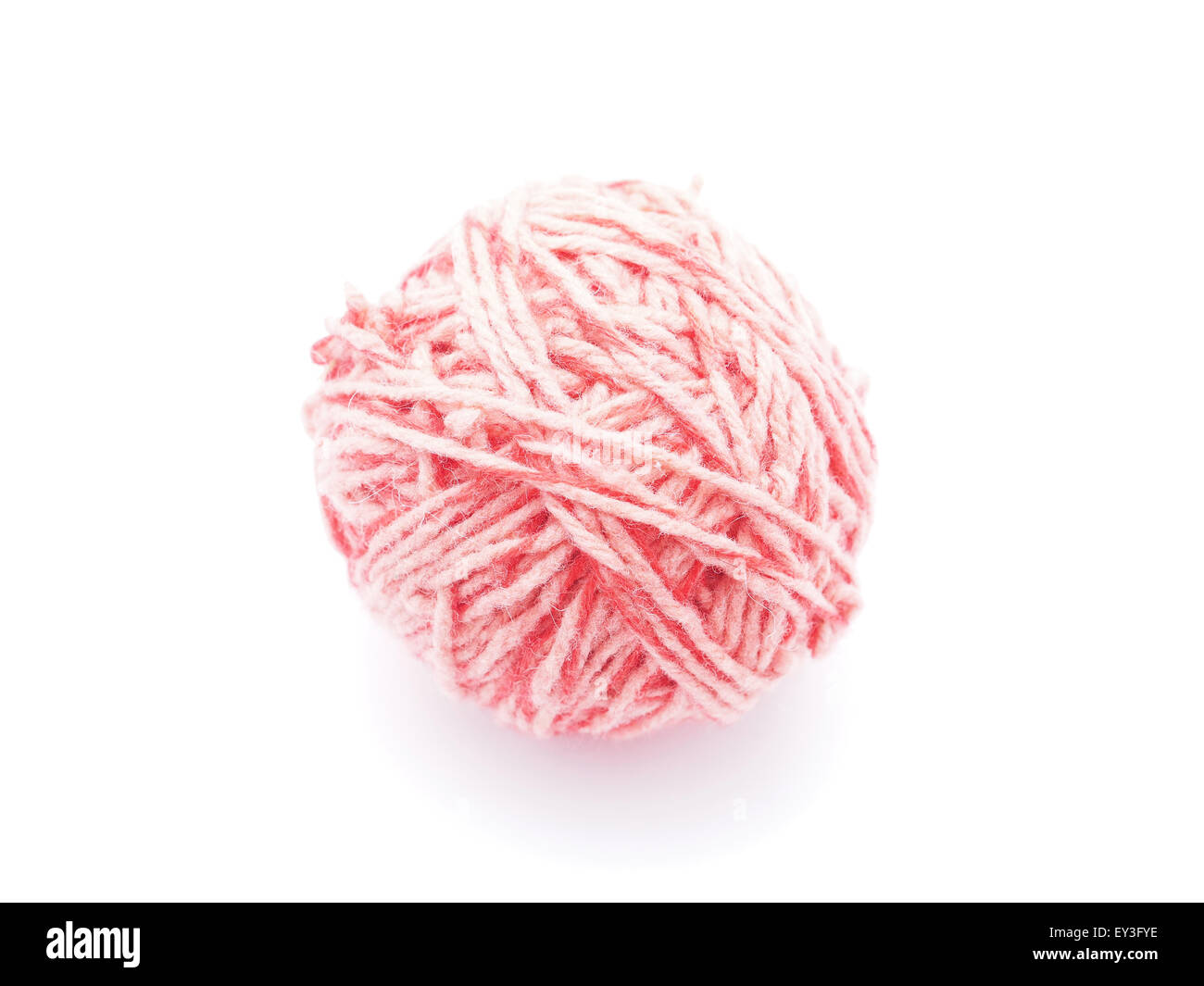 tangle with woolen threads on a white background Stock Photo - Alamy