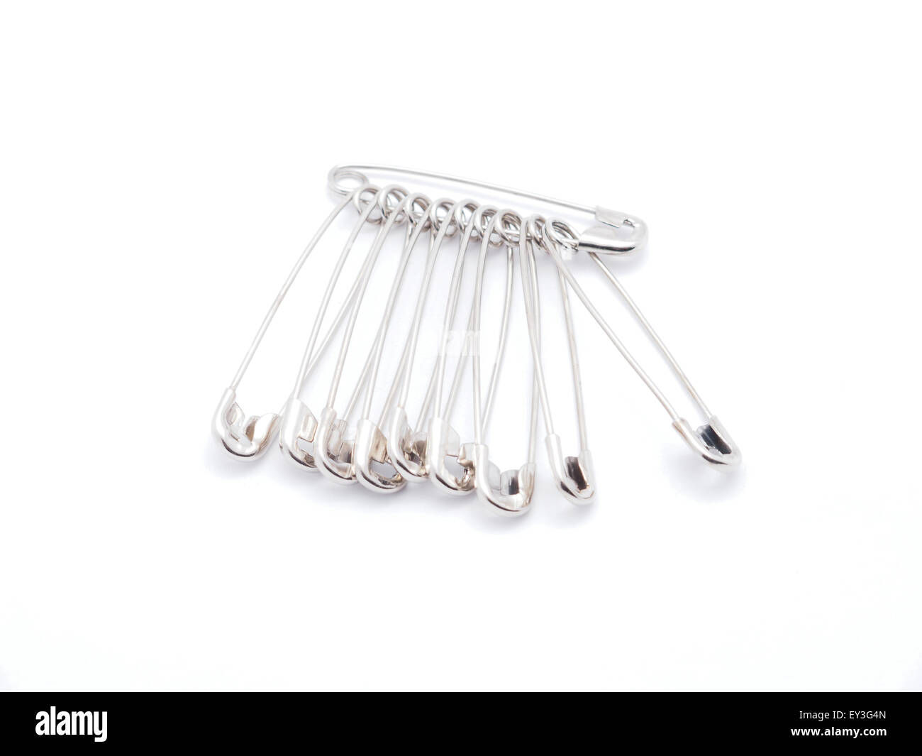 pins on a white background Stock Photo - Alamy