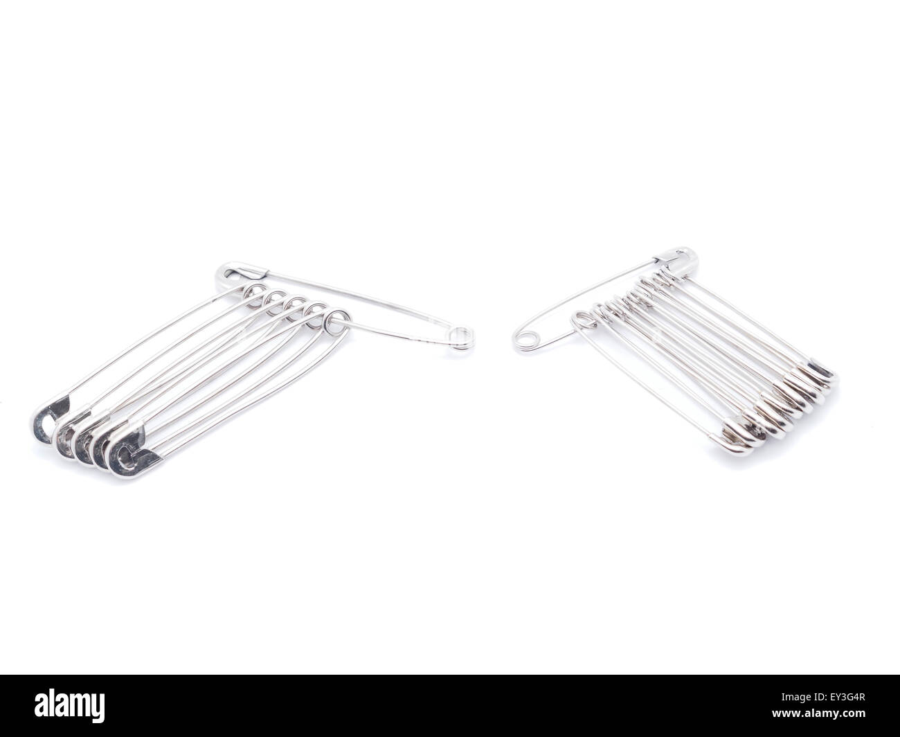 pins on a white background Stock Photo - Alamy