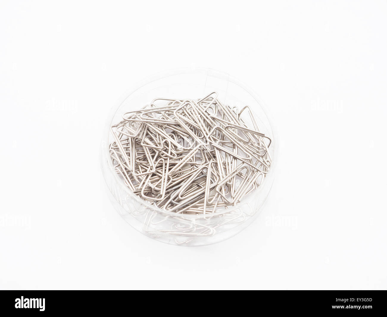 paper clips on a white background Stock Photo - Alamy