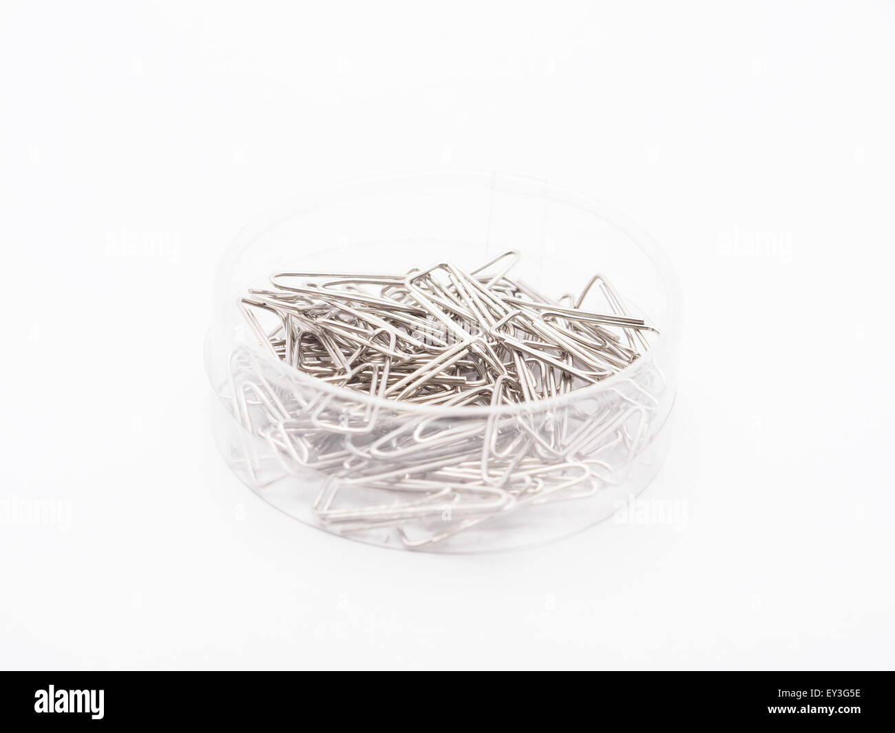 paper clips on a white background Stock Photo - Alamy