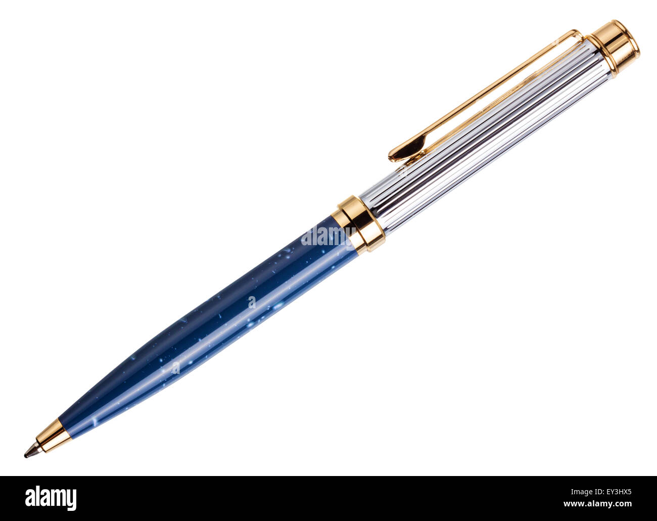 the golden pen isolated on white background Stock Photo - Alamy