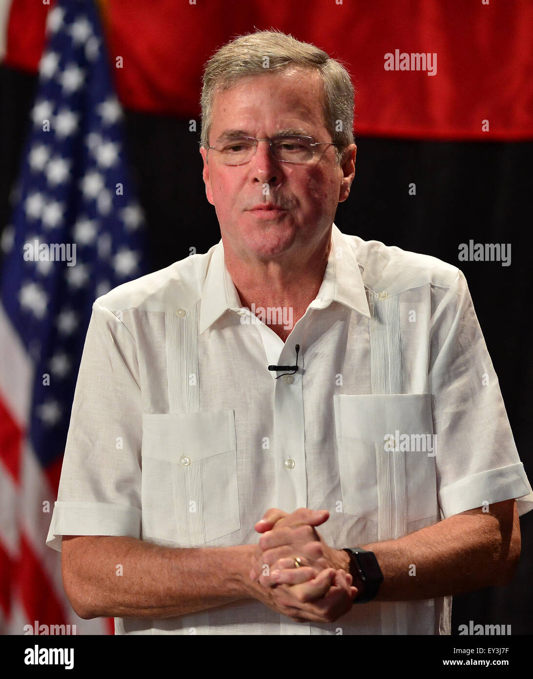 Jeb Bush attends reception hosted by Right To Rise PAC Featuring: Jeb ...