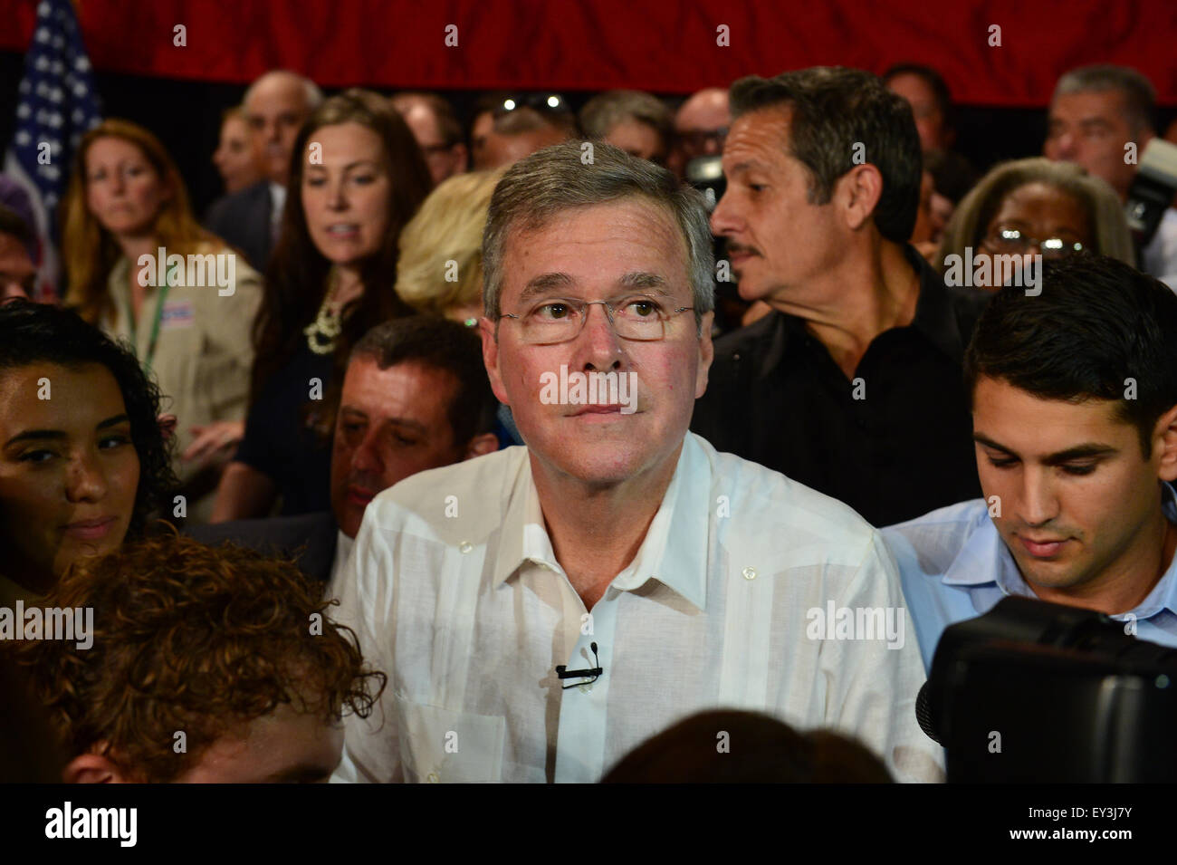 Jeb Bush attends reception hosted by Right To Rise PAC Featuring: Jeb ...