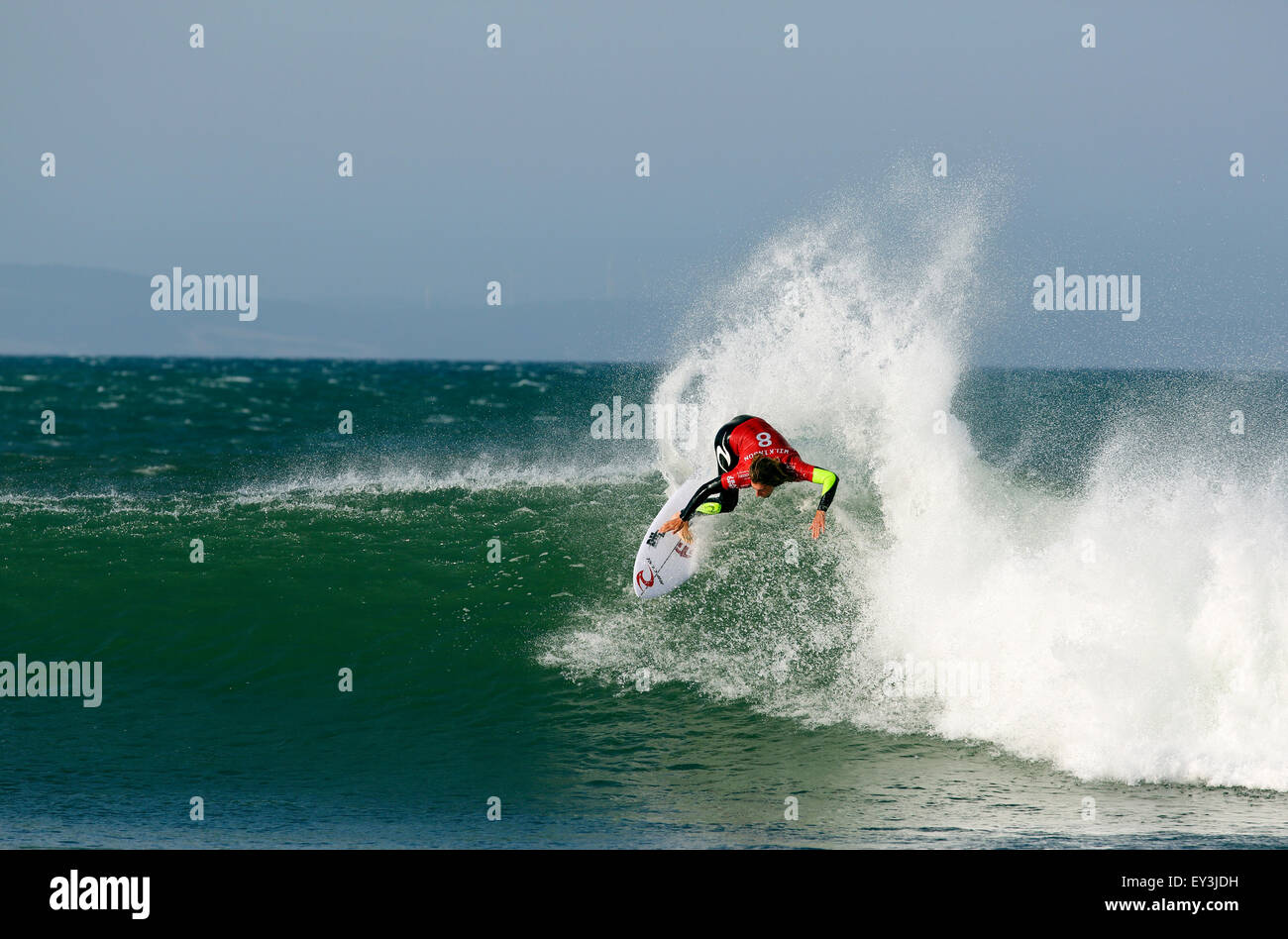 Australian professional surfer Matt Wilkinson in action at the 2015 J ...