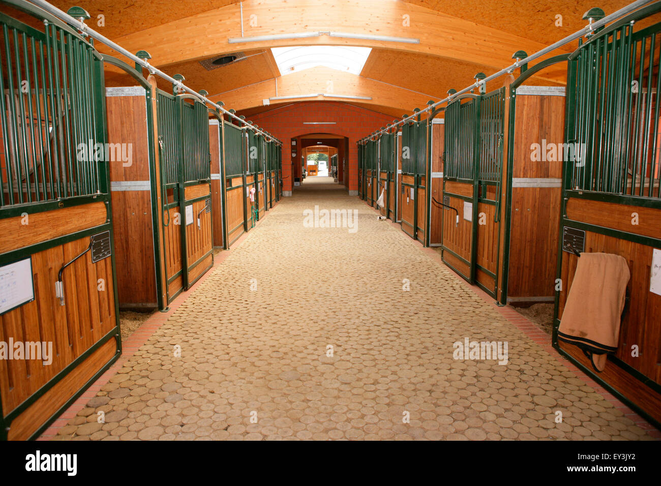 Neat stable lane. Germany Stock Photo - Alamy