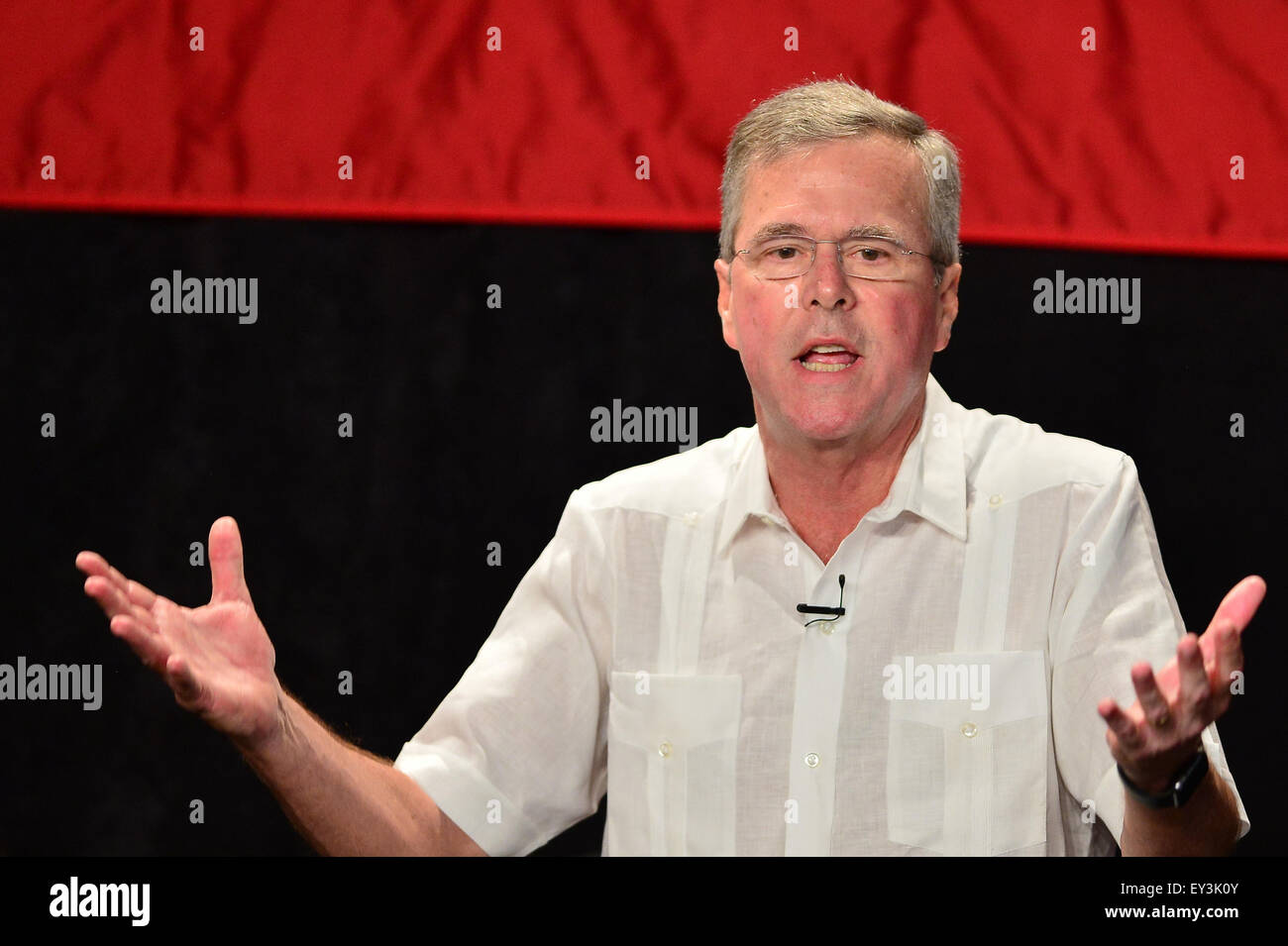 Jeb Bush attends reception hosted by Right To Rise PAC Featuring: Jeb ...