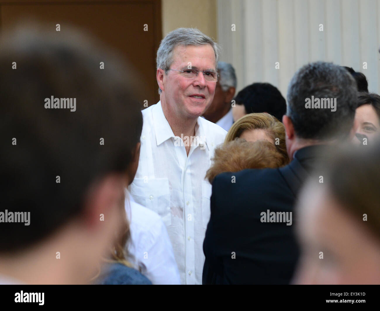 Jeb Bush attends reception hosted by Right To Rise PAC Featuring: Jeb ...