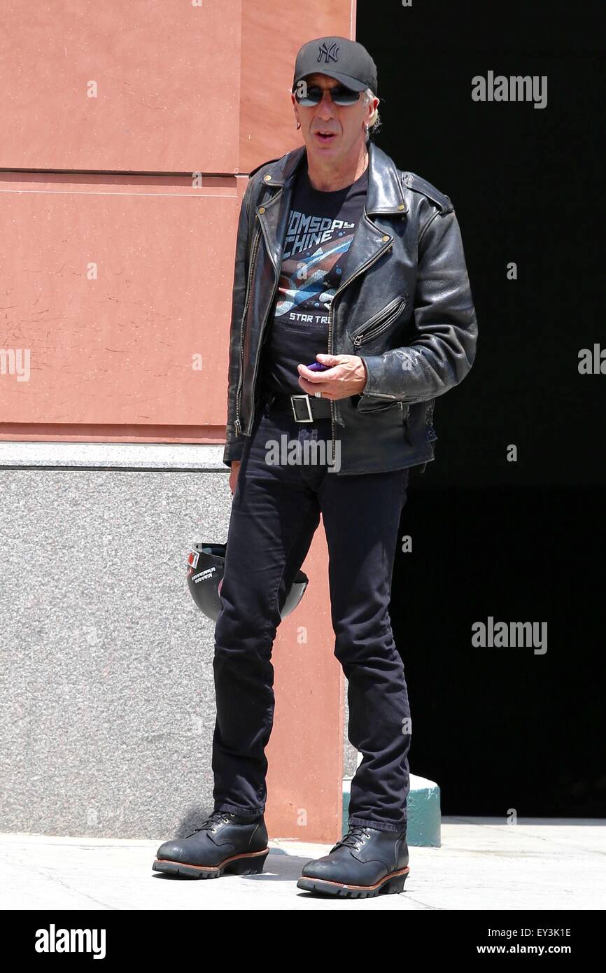 Twisted Sister frontman, Dee Snider rides his Indian motorcycle while ...