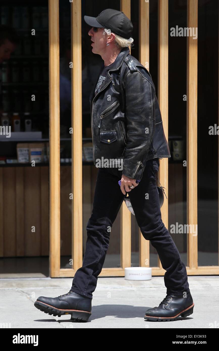 Twisted Sister frontman, Dee Snider rides his Indian motorcycle while ...