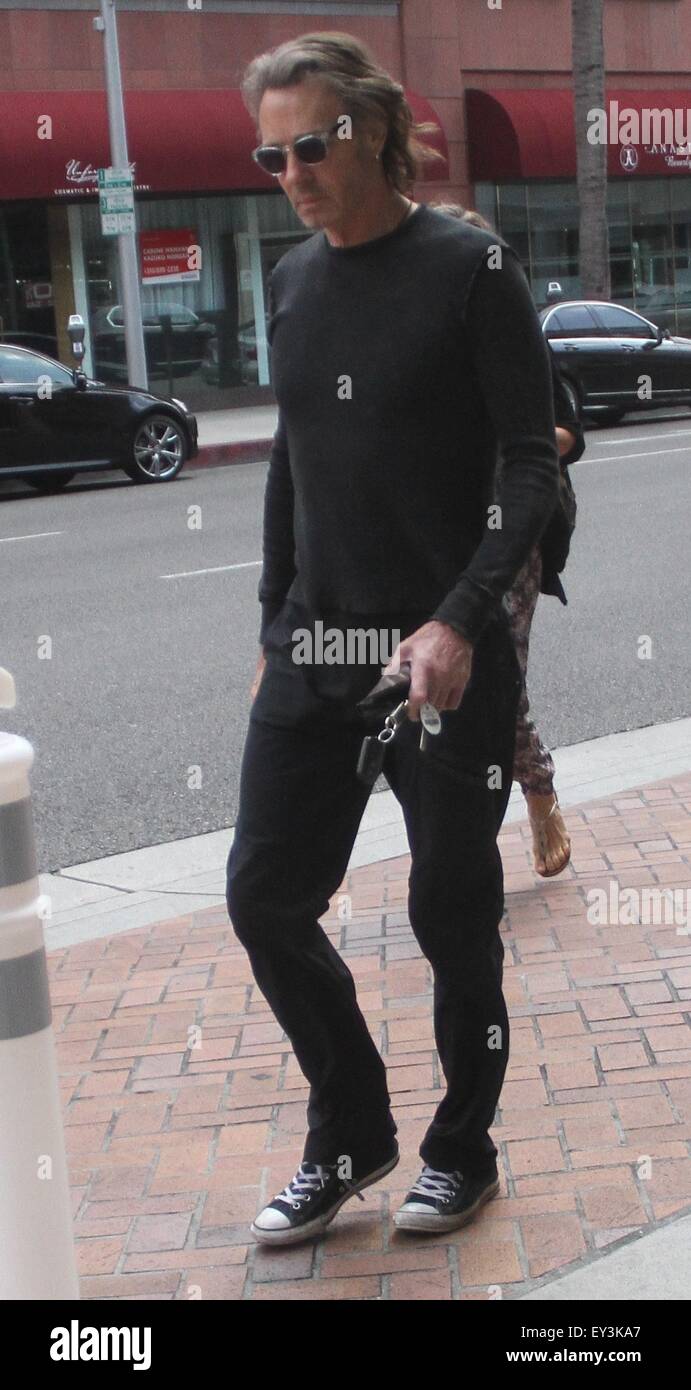 Australian musician Rick Springfield goes shopping in Beverly Hills ...