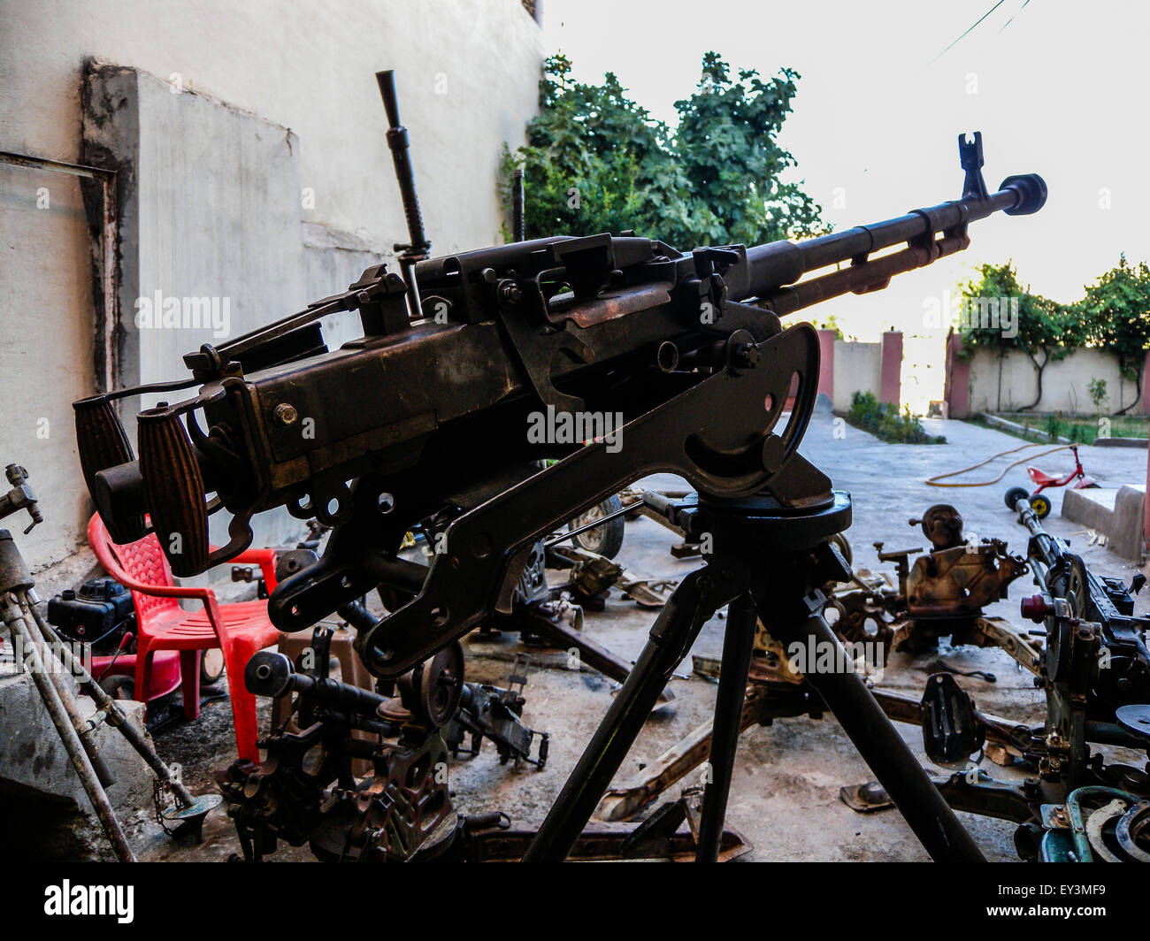Arbil, Iraq. 20th July, 2015. A fixed Dushka by Ibrahim Hassan (not ...