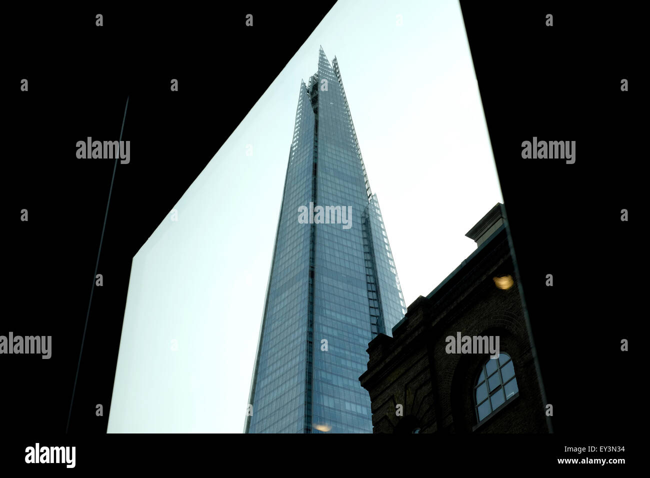 A view of the Shard from a window Stock Photo - Alamy