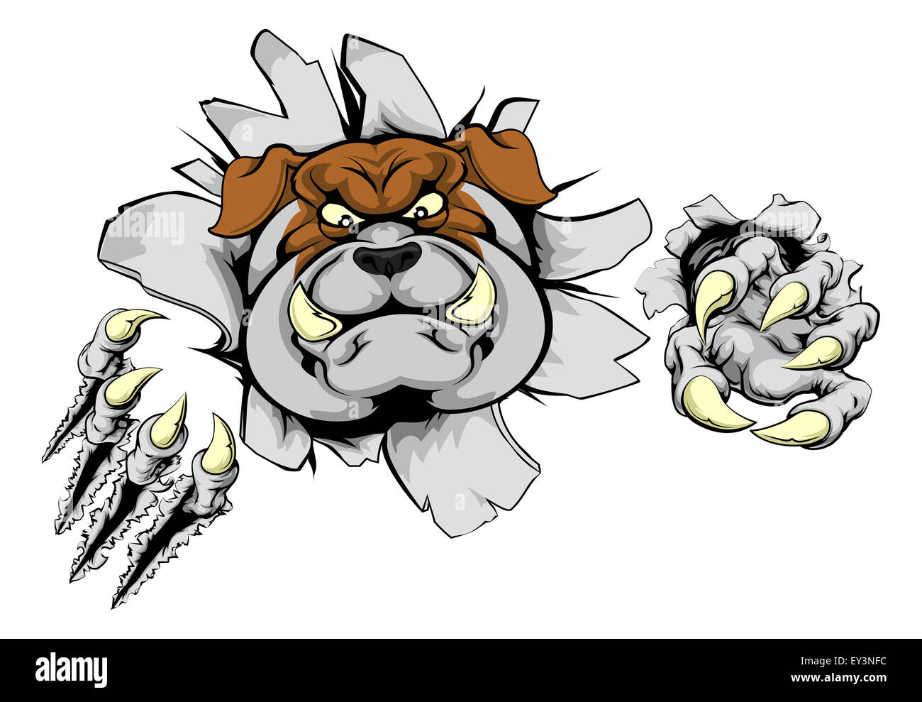 Monster claw hand ripping tear hi-res stock photography and images - Alamy