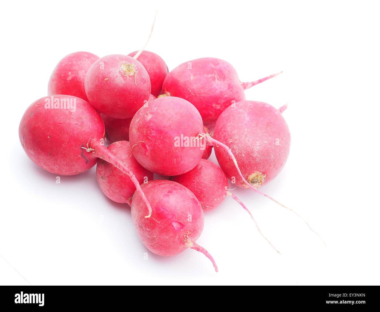 Fresh long radishes on Cut Out Stock Images & Pictures - Alamy