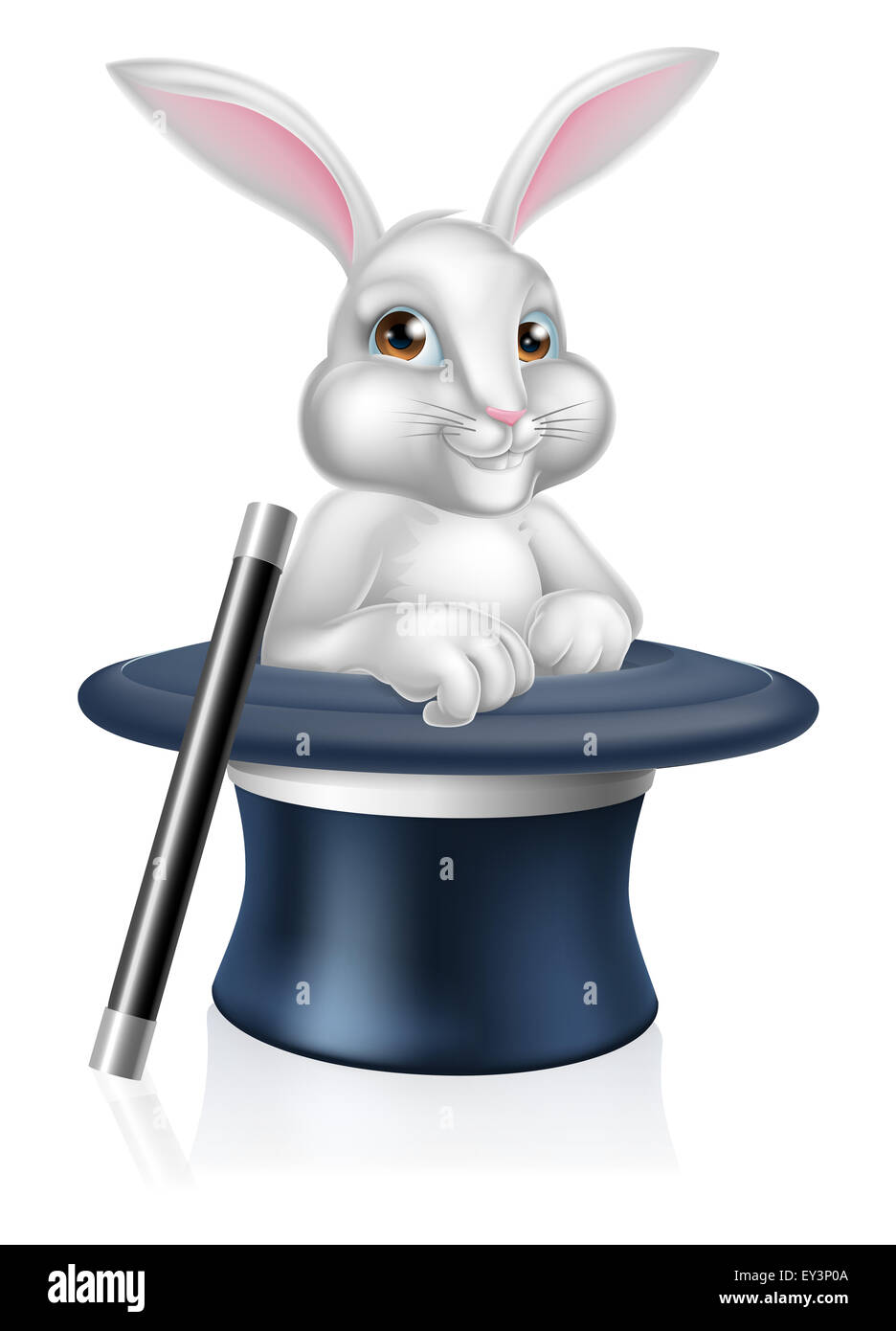 Rabbit out of hat black and white hi-res stock photography and images ...