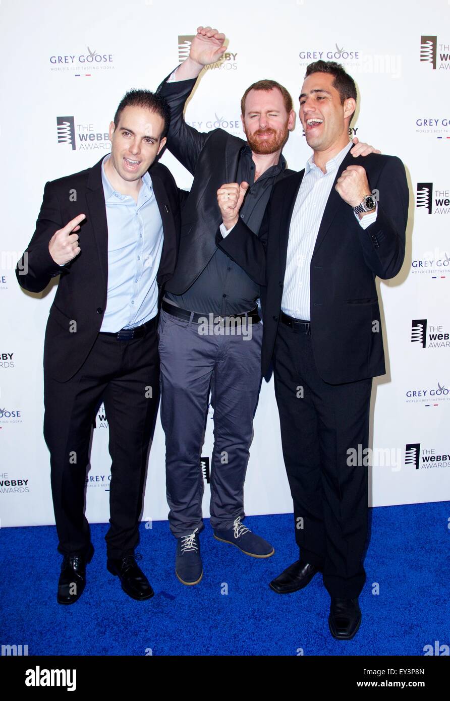 19th Annual Webby Awards at Cipriani Wall Street - Arrivals Featuring: Lior Grossman, Tomer ...
