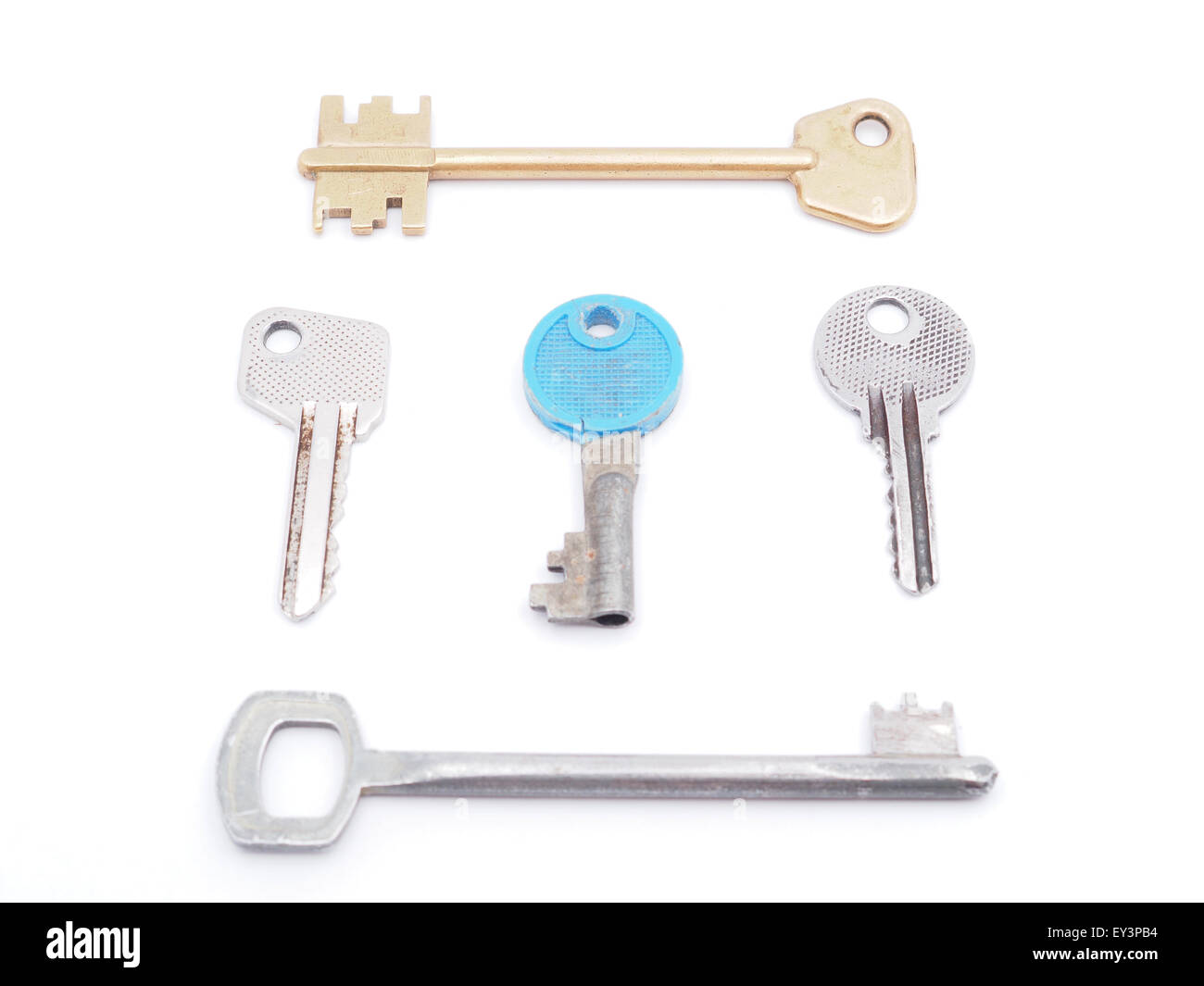 key on white background Stock Photo - Alamy