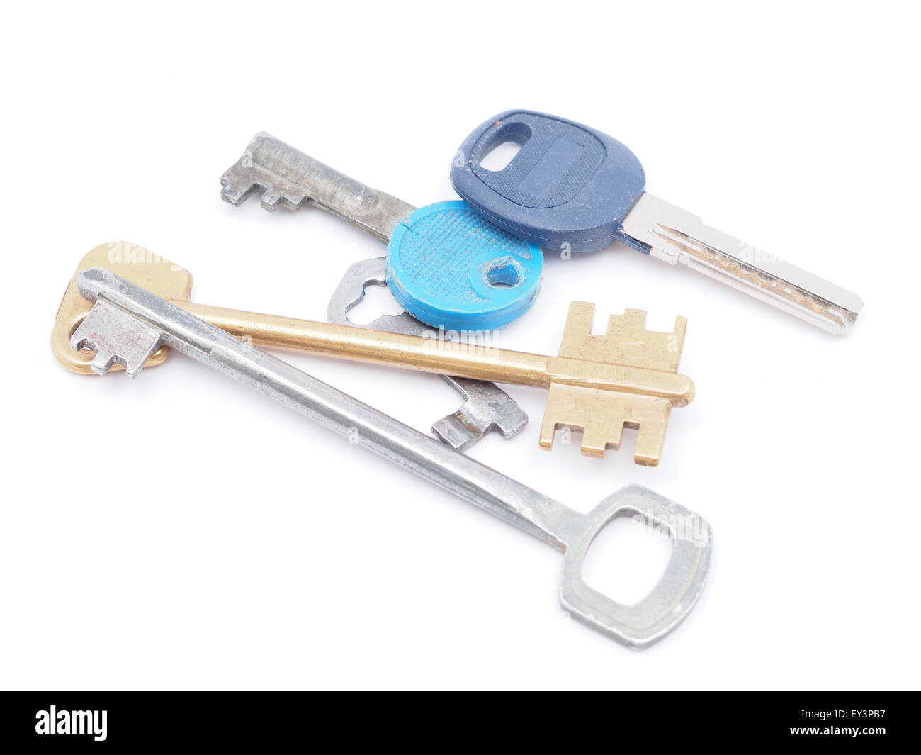 key on white background Stock Photo - Alamy