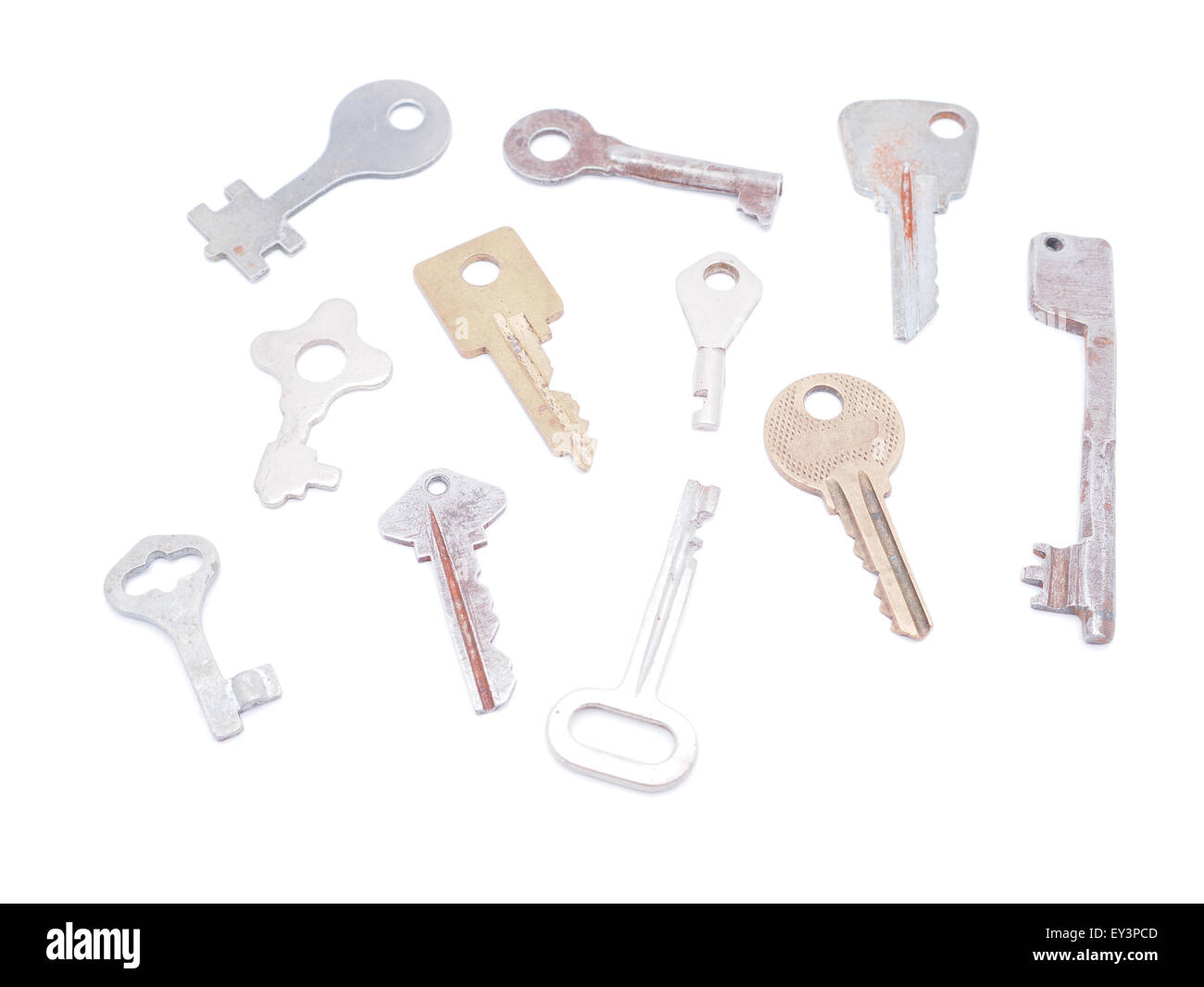 key on white background Stock Photo - Alamy