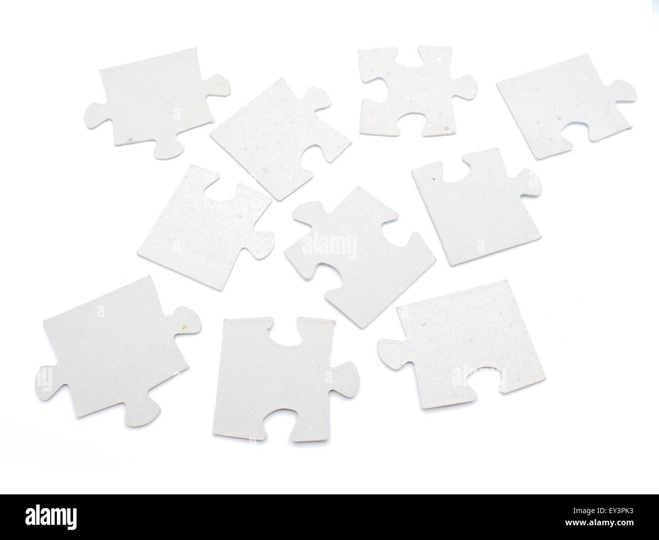 puzzle on white background Stock Photo - Alamy