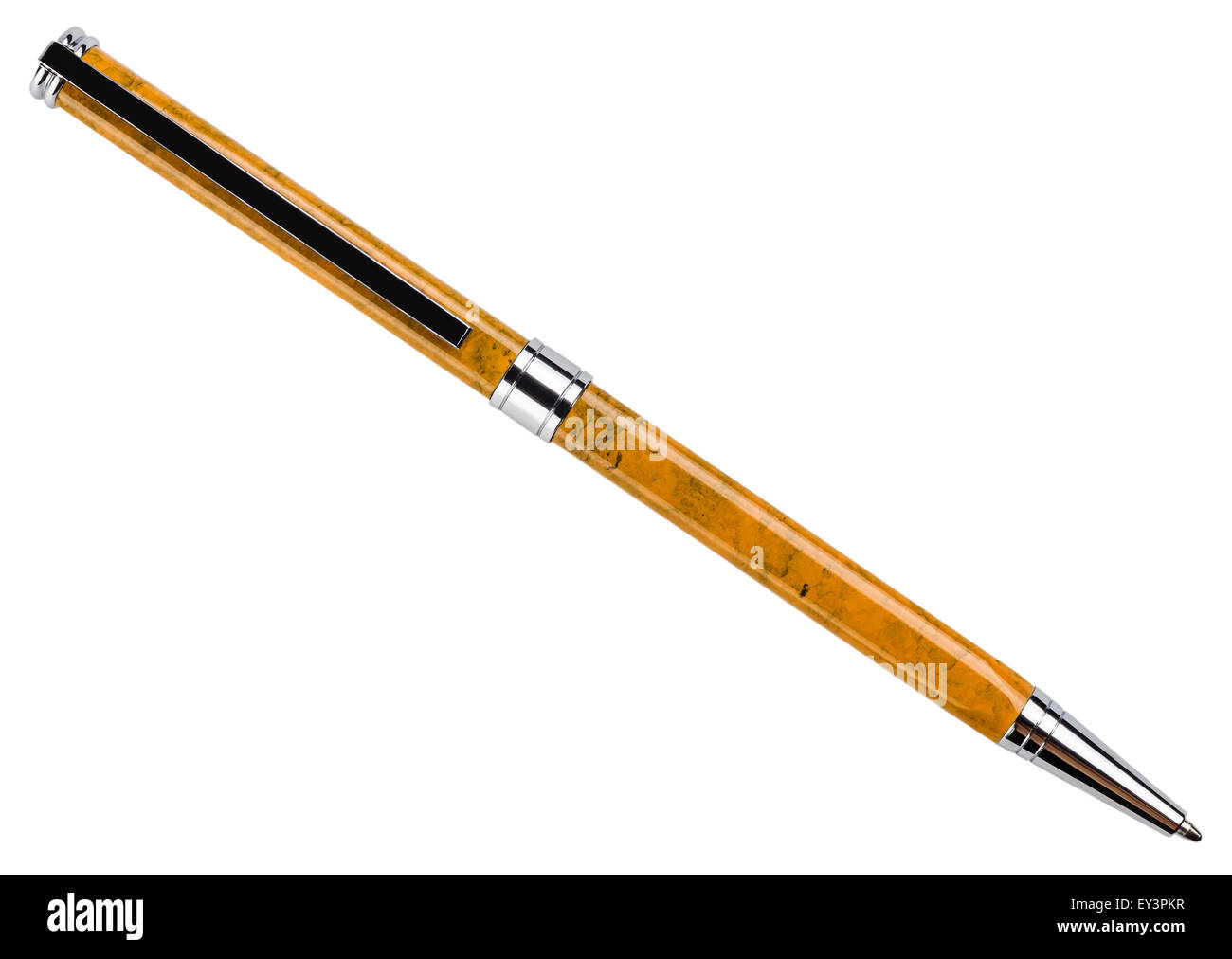 the yellow pen isolated on white background Stock Photo - Alamy