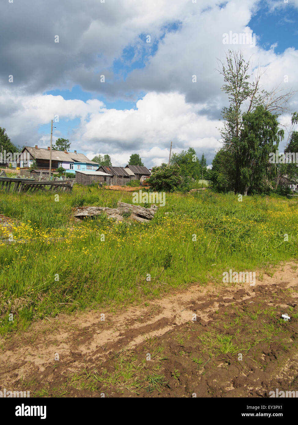 road in the village Stock Photo - Alamy