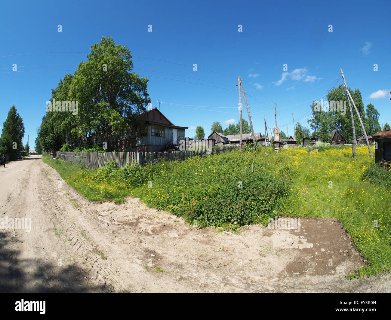 road in the village Stock Photo - Alamy