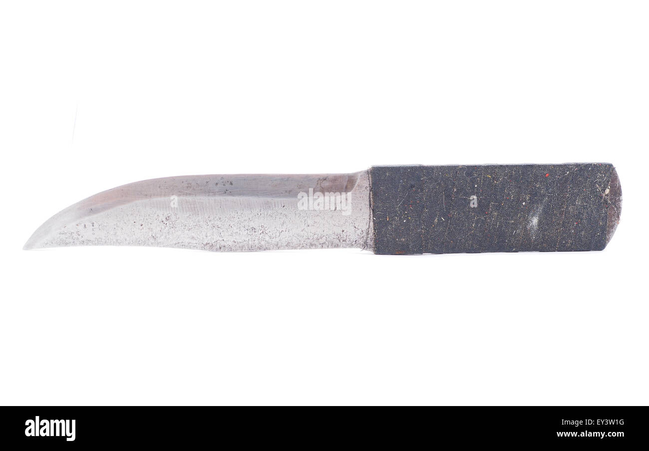 knife on a white background Stock Photo - Alamy