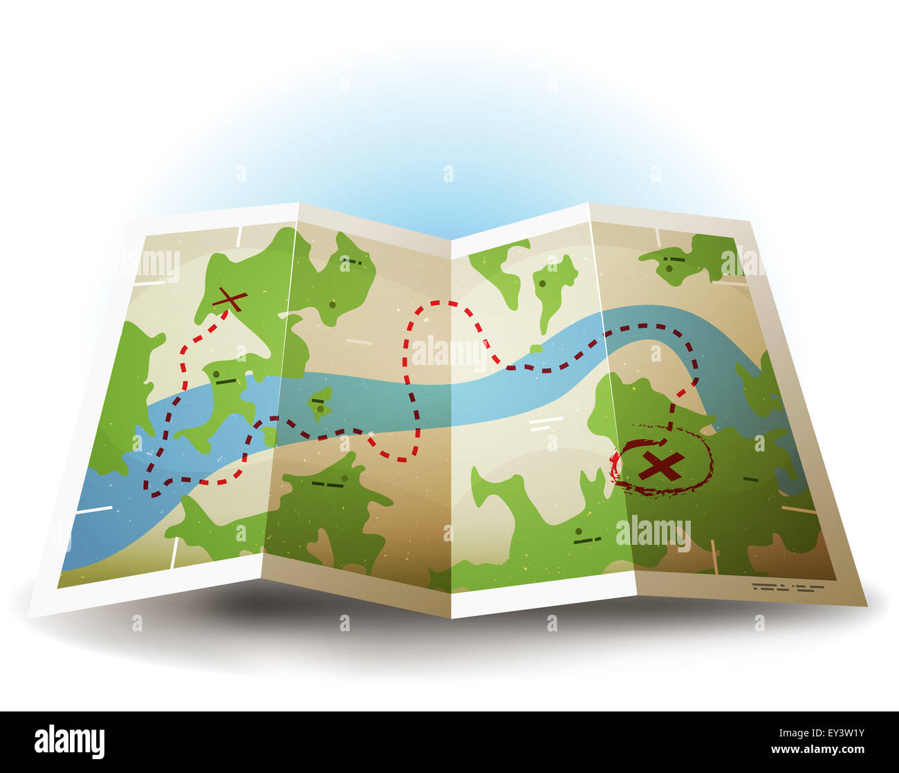 Treasure map island hi-res stock photography and images - Alamy