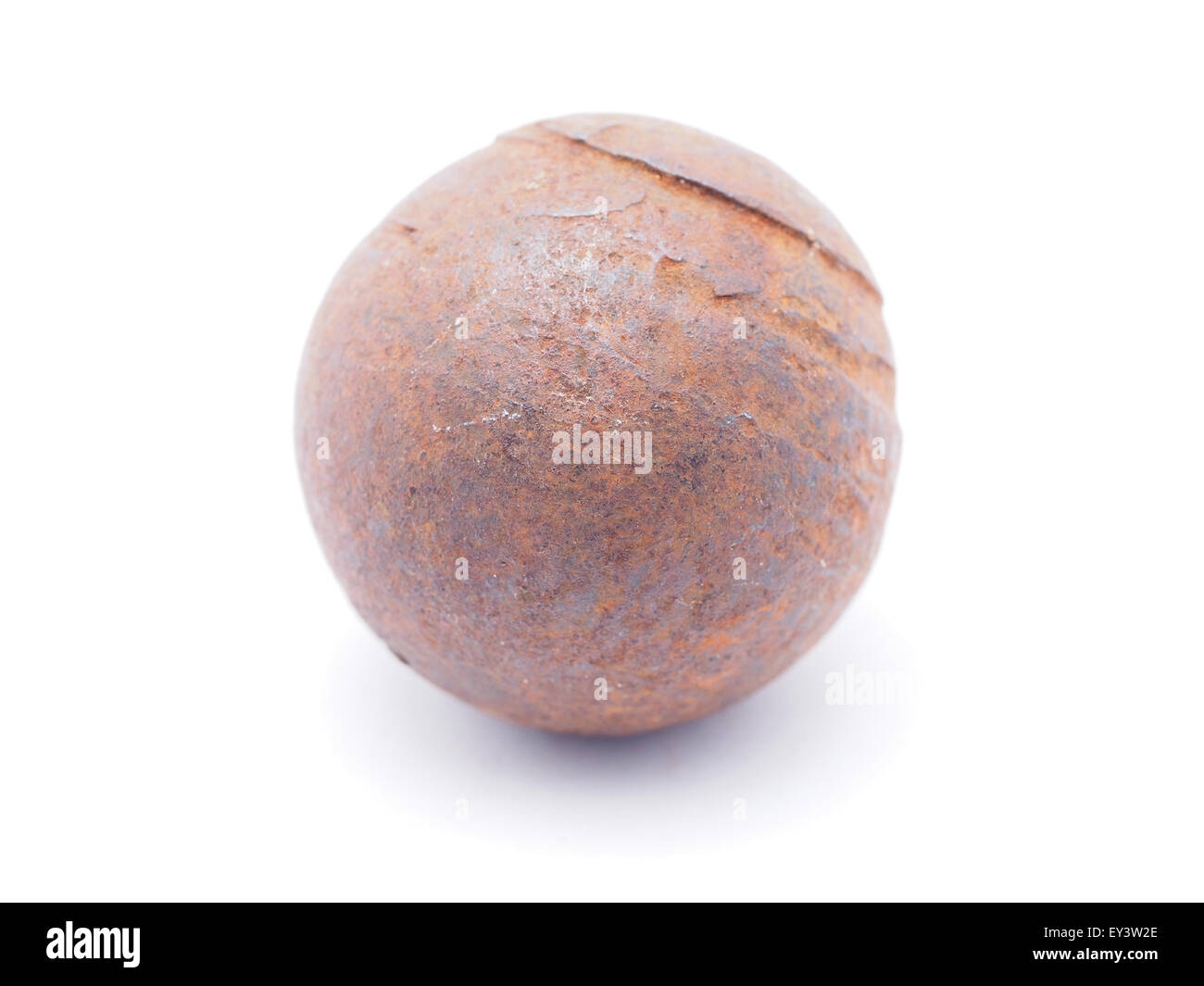 old rusty ball bearing on a white background Stock Photo - Alamy