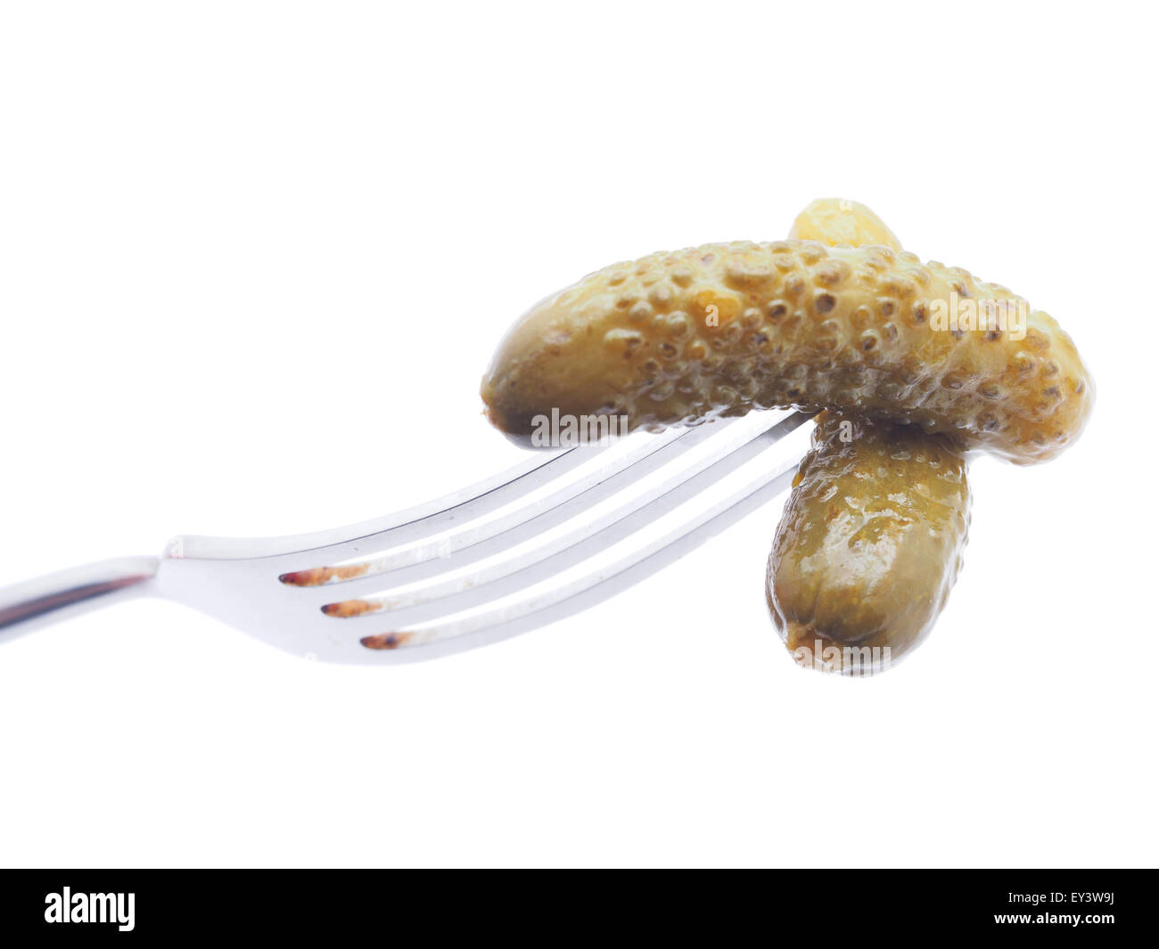 pickled gherkins on a plug Stock Photo - Alamy