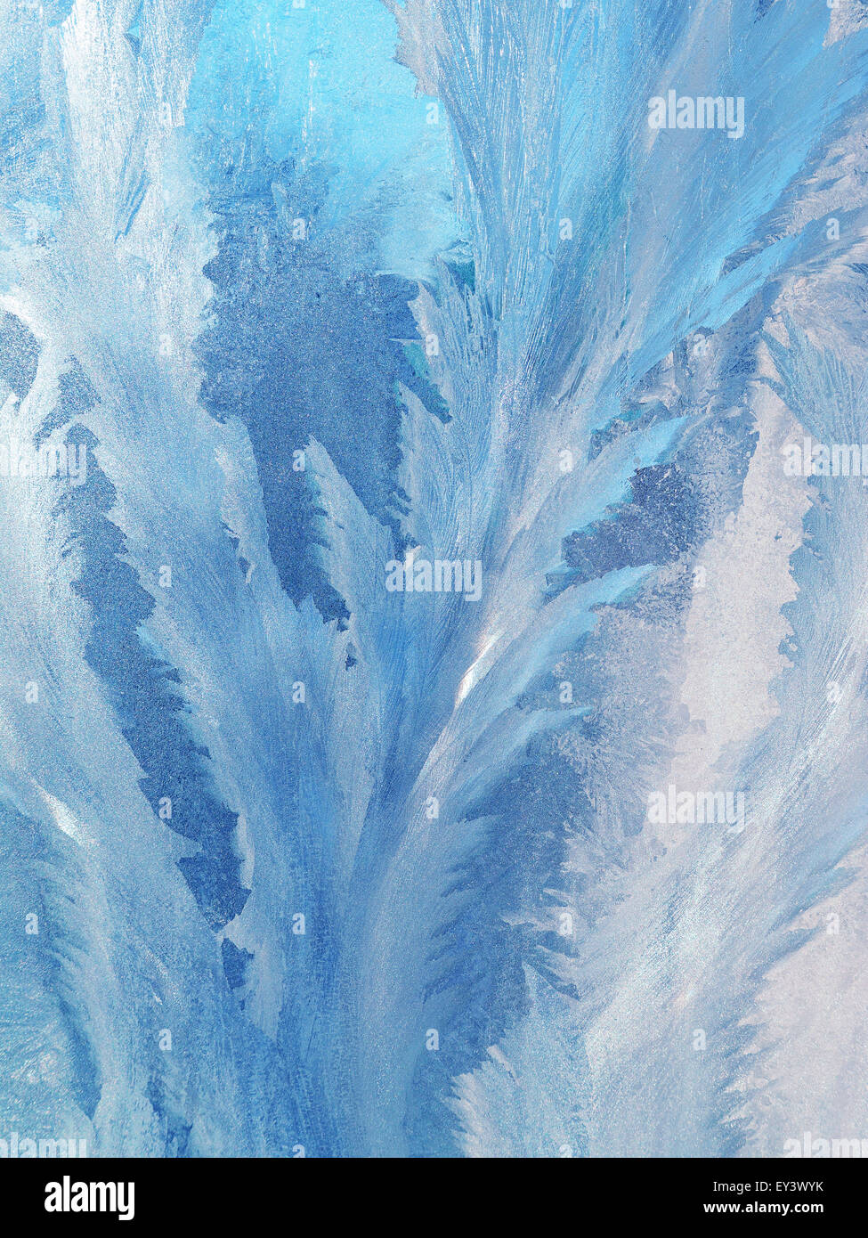 frost patterns on glass Stock Photo - Alamy