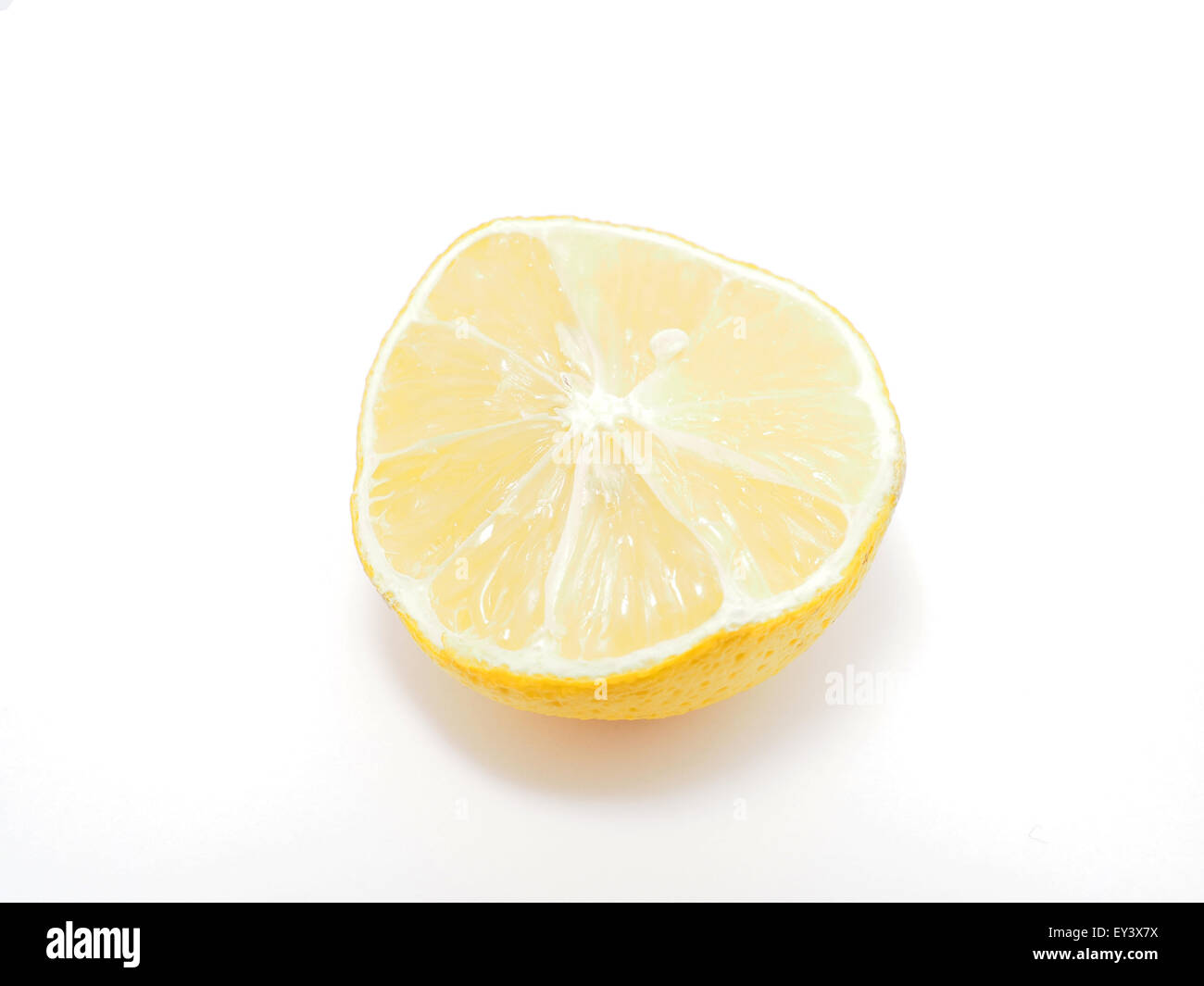 lemon on a white background Stock Photo - Alamy