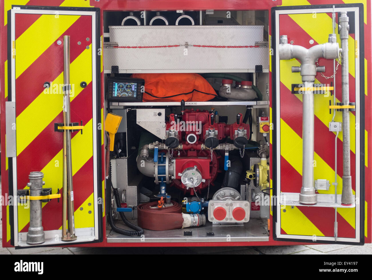 New state of the art UK fire engine appliance Stock Photo - Alamy