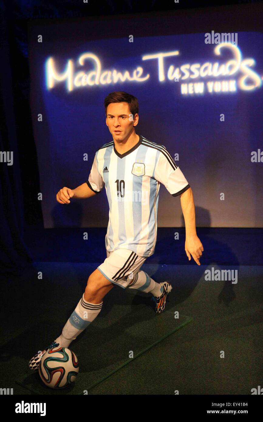 Lionel Messi's wax figure unveiling at Madame Tussauds Featuring ...