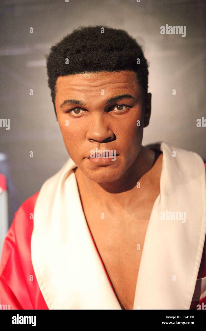 Wax figure at Madame Tussauds Featuring: Mohammed Ali Where: New York ...
