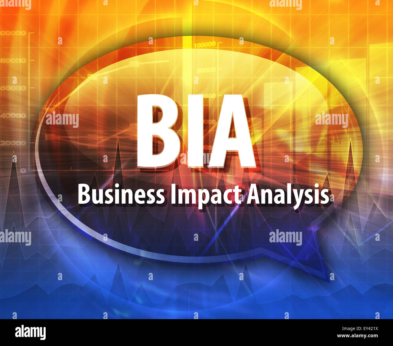 word speech bubble illustration of business acronym term BIA Business ...