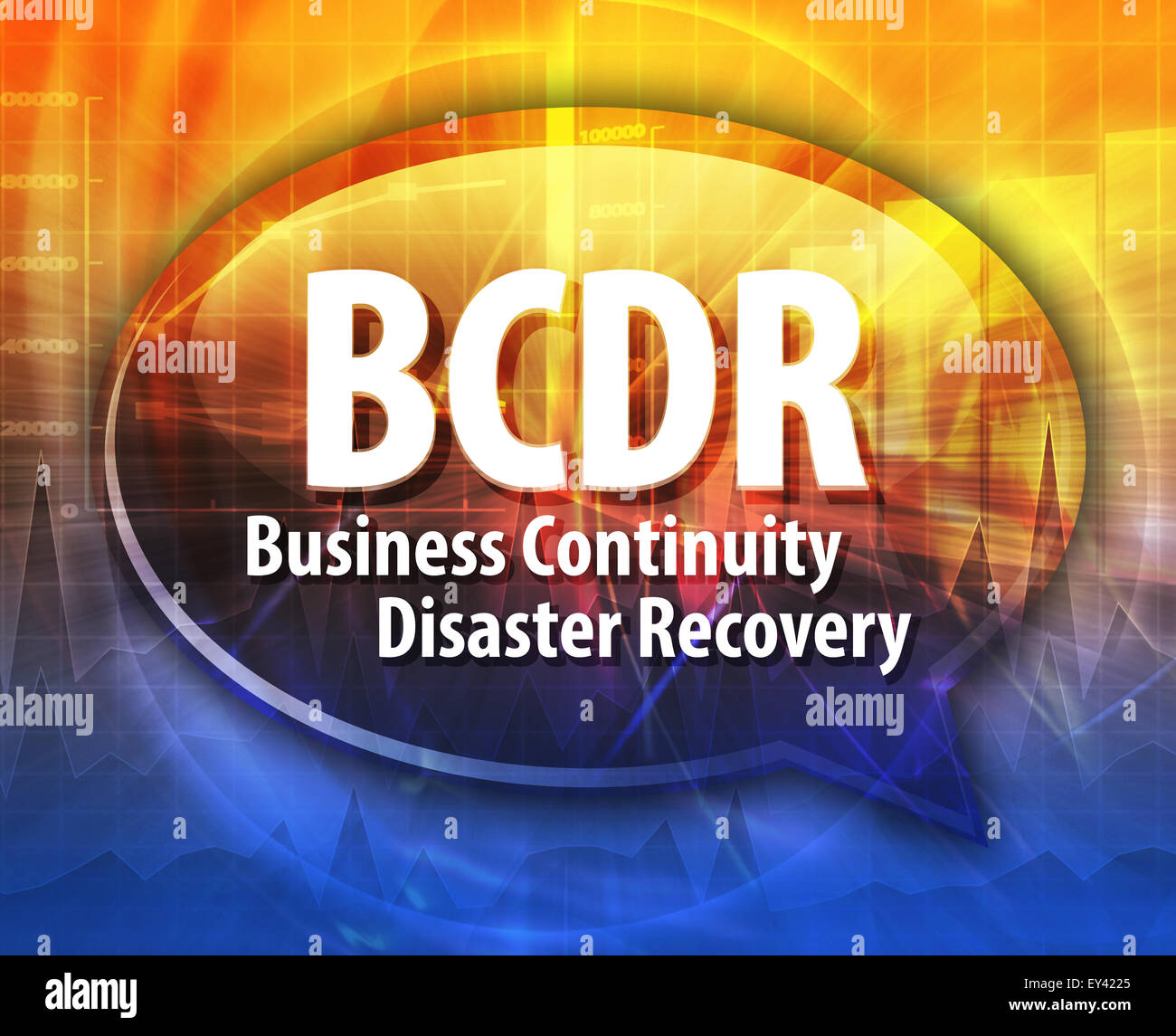 word speech bubble illustration of business acronym term BCDR Business ...