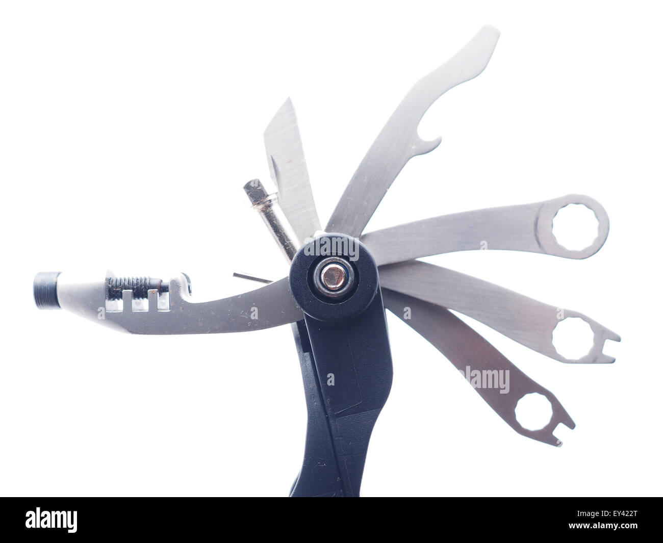 multi-tool on a white background Stock Photo - Alamy