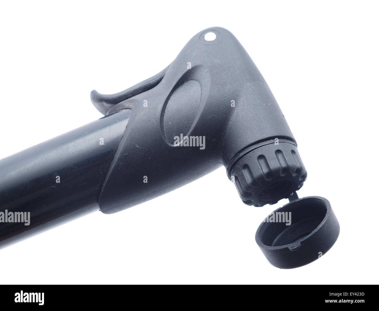bicycle pump on white background Stock Photo - Alamy